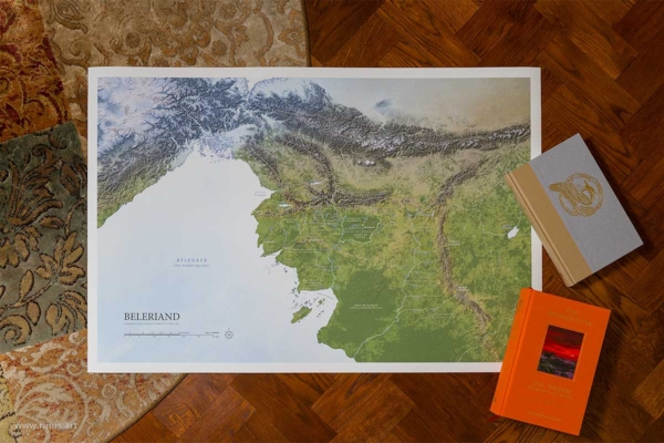 Beleriand Map (Regular Edition) — by Rinus' Art